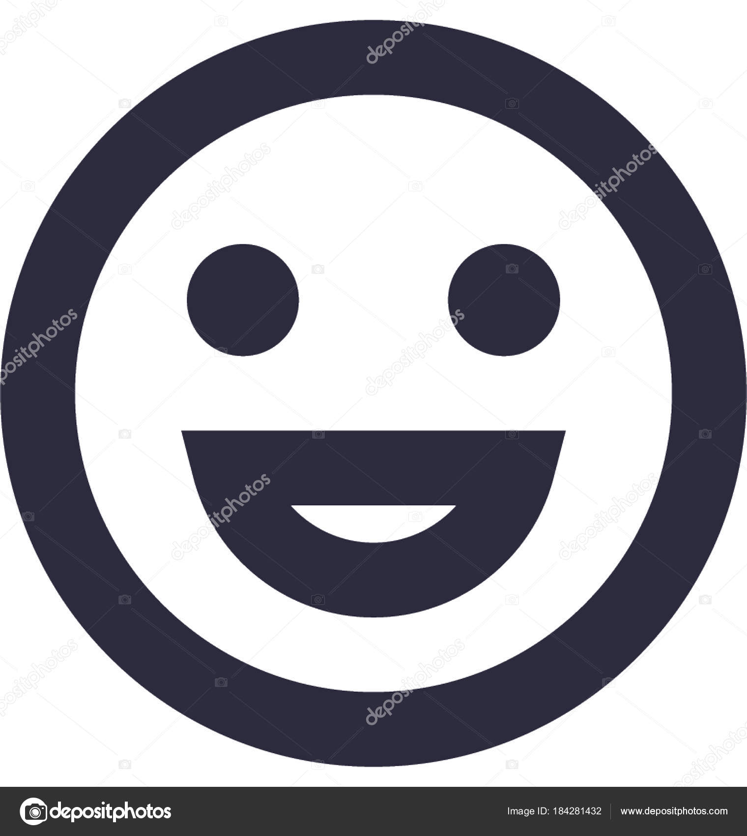 Smiley Flat Vector Icon Stock Vector by ©prosymbols 184281432