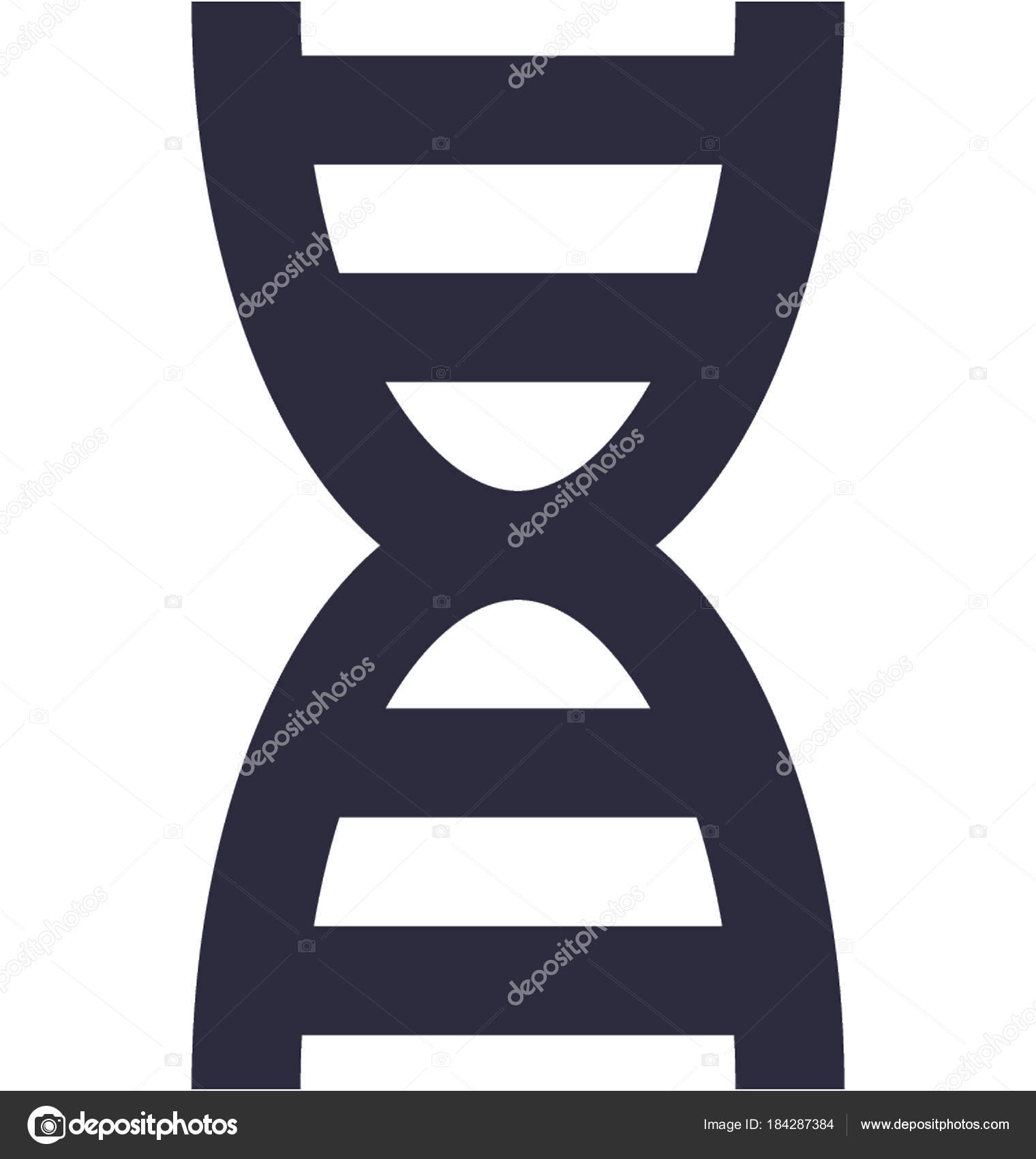 Dna Flat Vector Icon Stock Vector Image by ©prosymbols #184287384