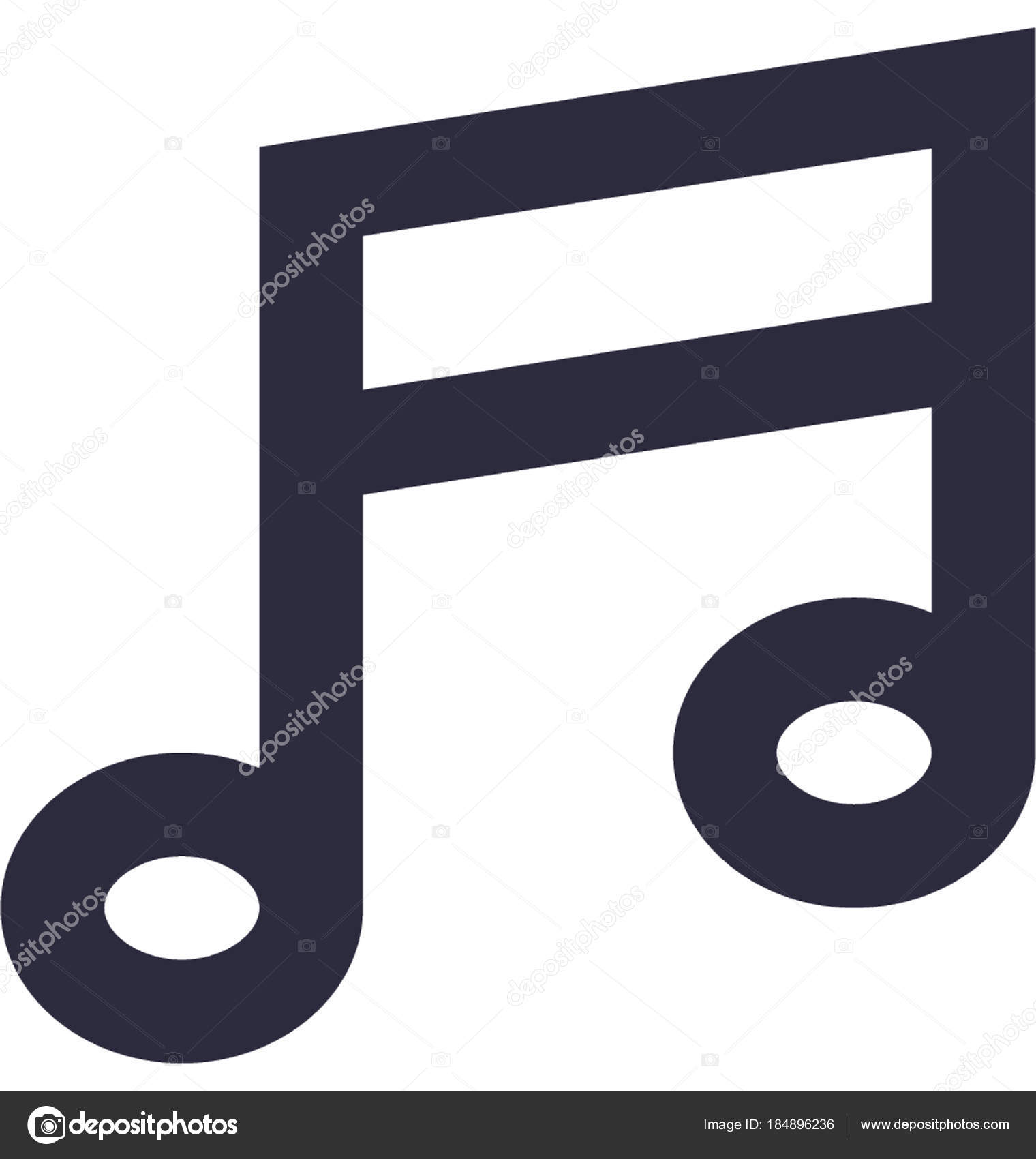 Music Note Vector Icon Stock Vector by ©prosymbols 184896236