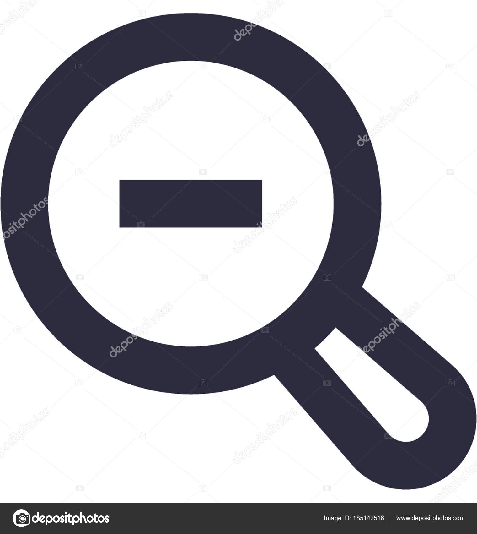 Zoom Hacia Fuera Icono Vector Vector de stock por ©prosymbols 185142516