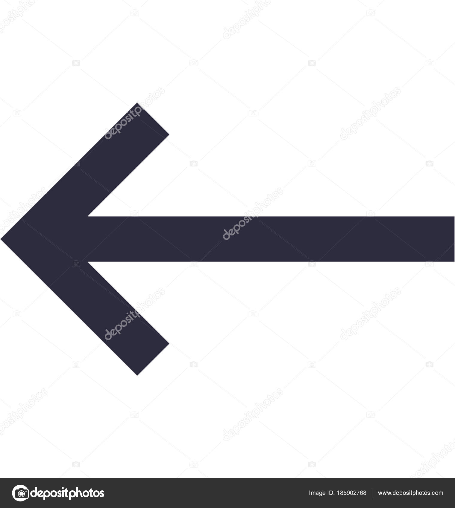 Left Arrow Vector Icon Stock Vector by ©prosymbols 185902768