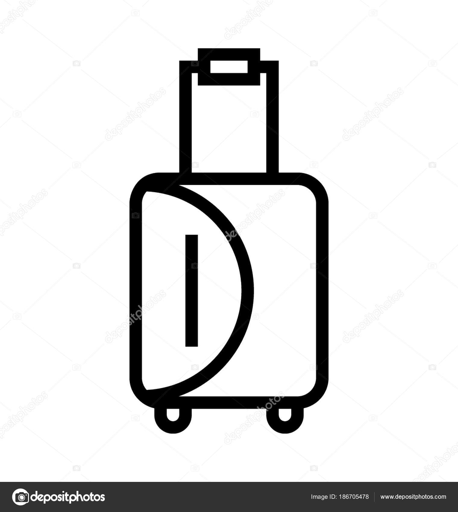 Luggage Vector Icon Stock Vector by ©prosymbols 186705478