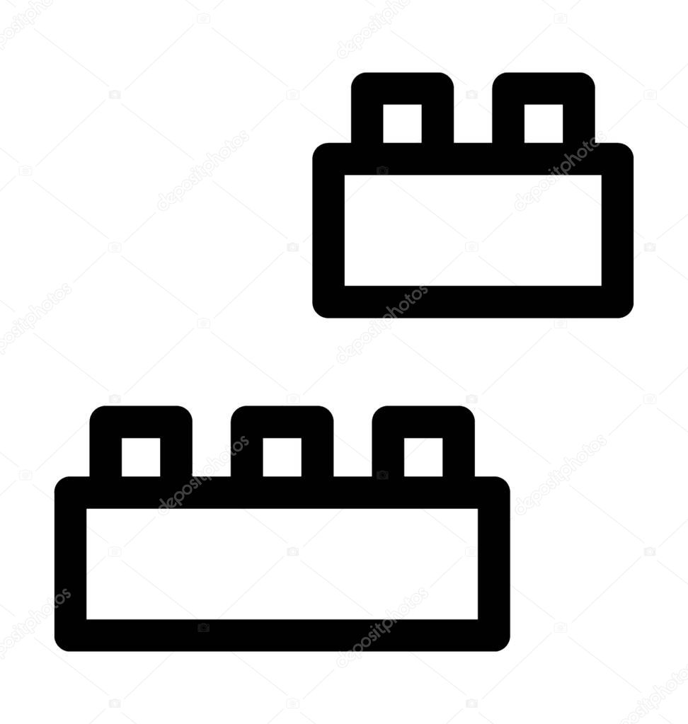 Lego Vector Icon — Stock Vector © prosymbols #187195482