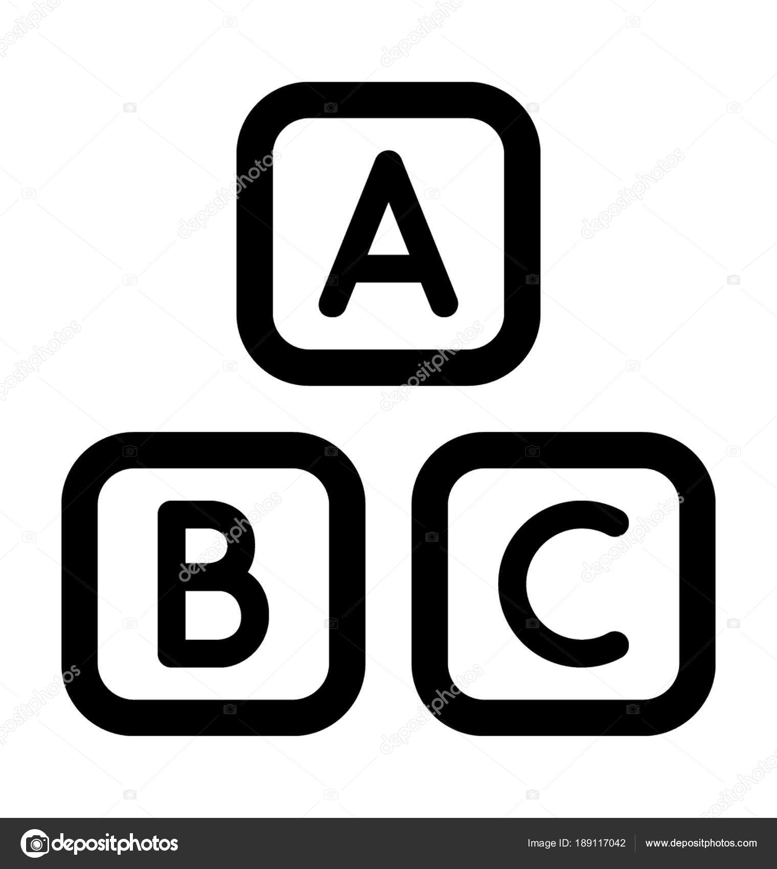 Alphabet Blocks Stock Vector by ©prosymbols 189117042