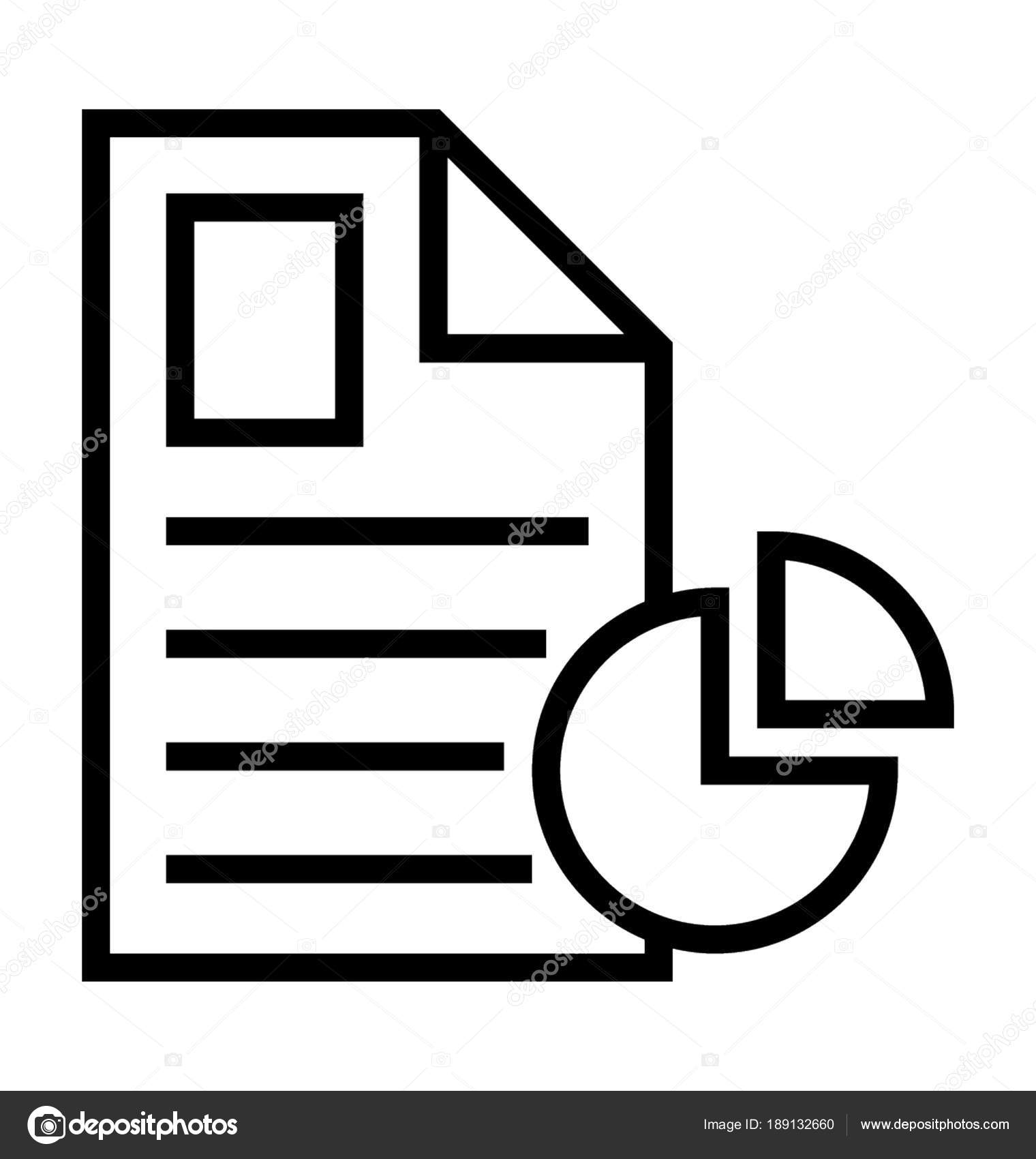 Graph Report Stock Vector by ©prosymbols 189132660