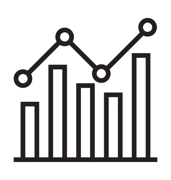 Curved Line Graph Symbolizing Control Chart Stock Vector Image by ...