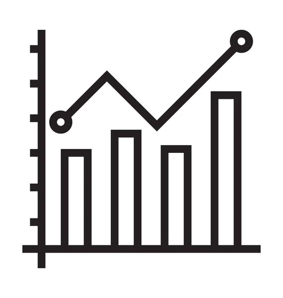 Curved Line Graph Symbolizing Control Chart Stock Vector Image by ...