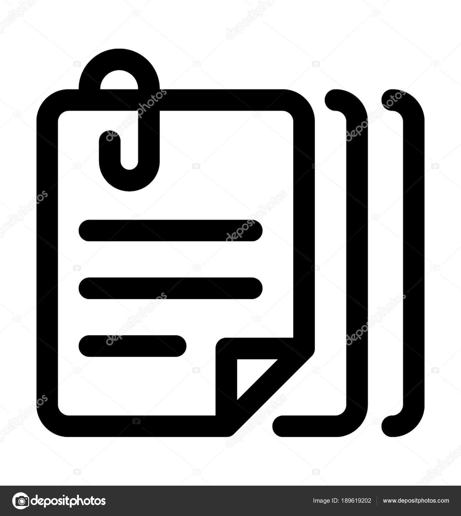 Attachment Stock Vector by ©prosymbols 189619202