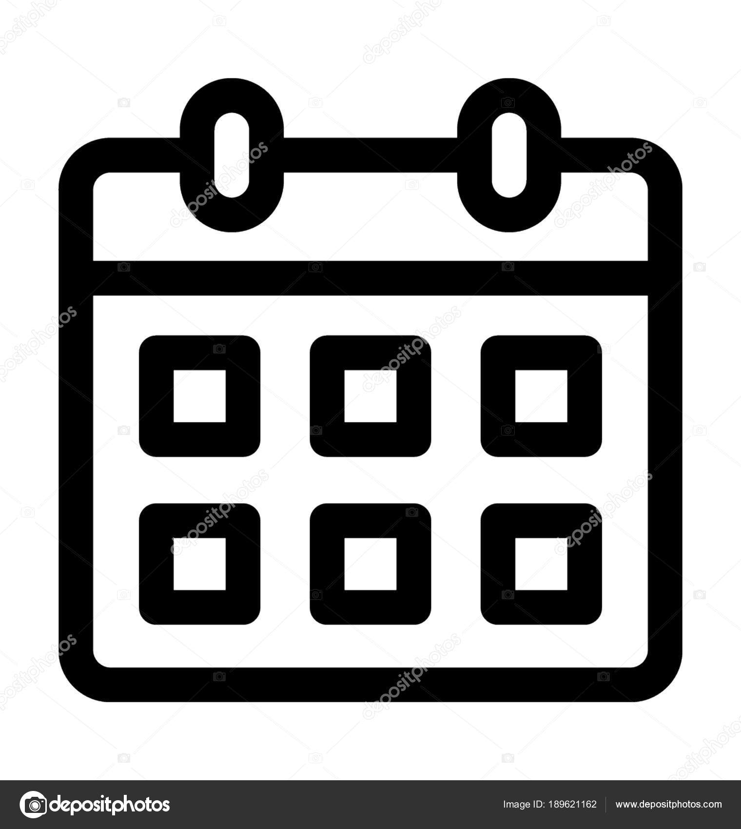 Calendar Stock Vector by ©prosymbols 189621162