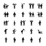 Friend Friendship Relationship Teammate Teamwork Society Icon Sign ...