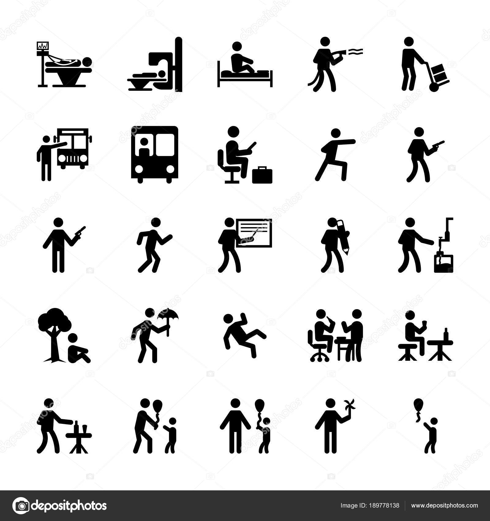 Pictograma Glifos Vector Iconos Vector de stock #189778138 de ©prosymbols