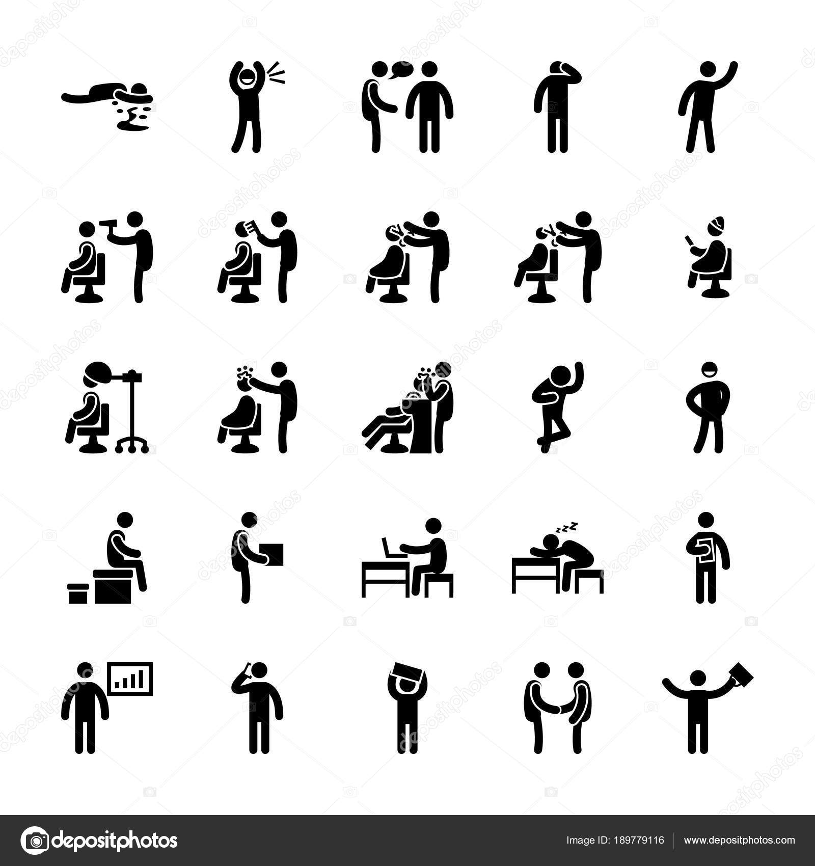 Pictograma Glifos Vector Iconos Vector de stock #189779116 de ©prosymbols