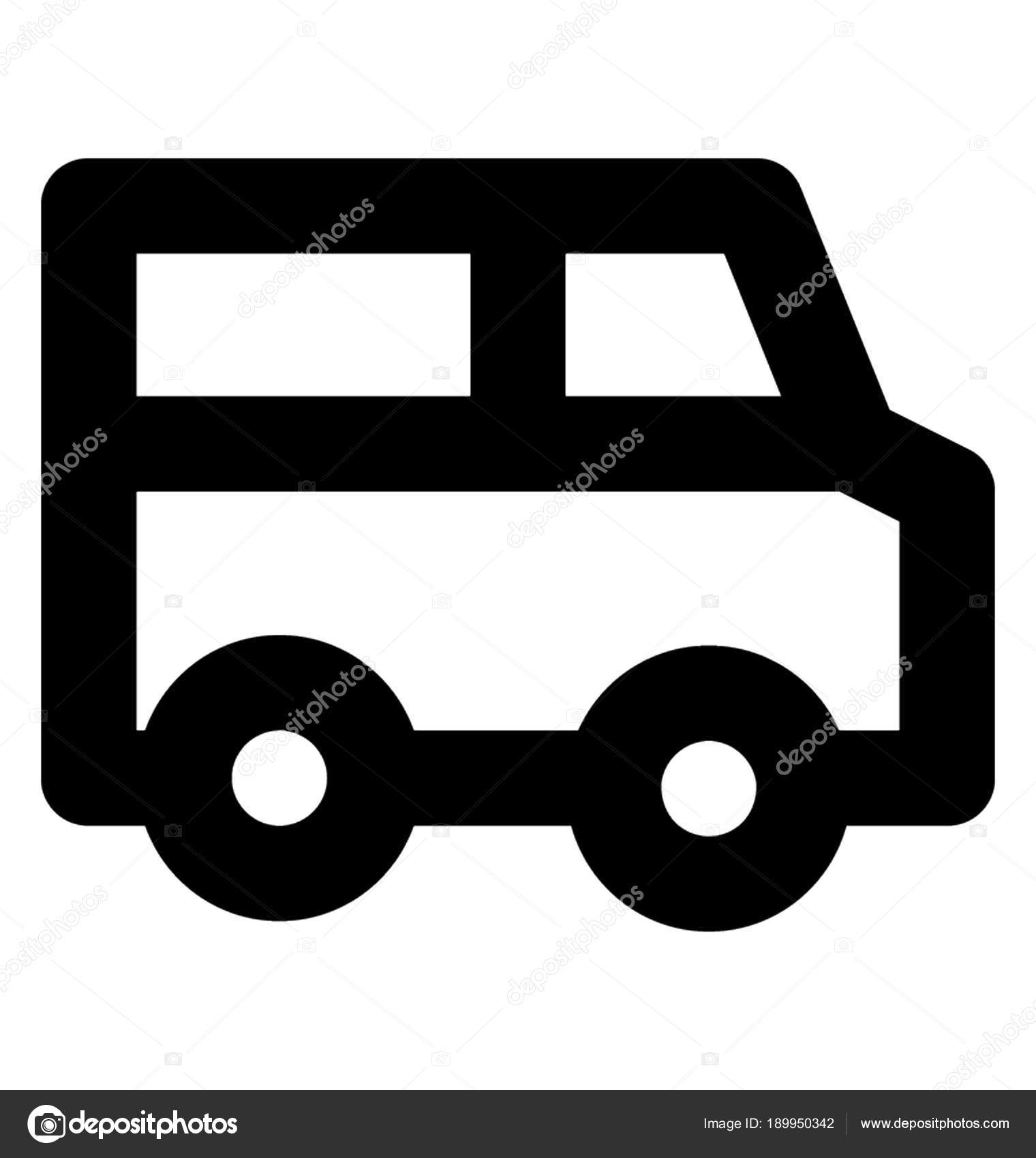 Bus Vector Line Icon Stock Vector by ©prosymbols 189950342