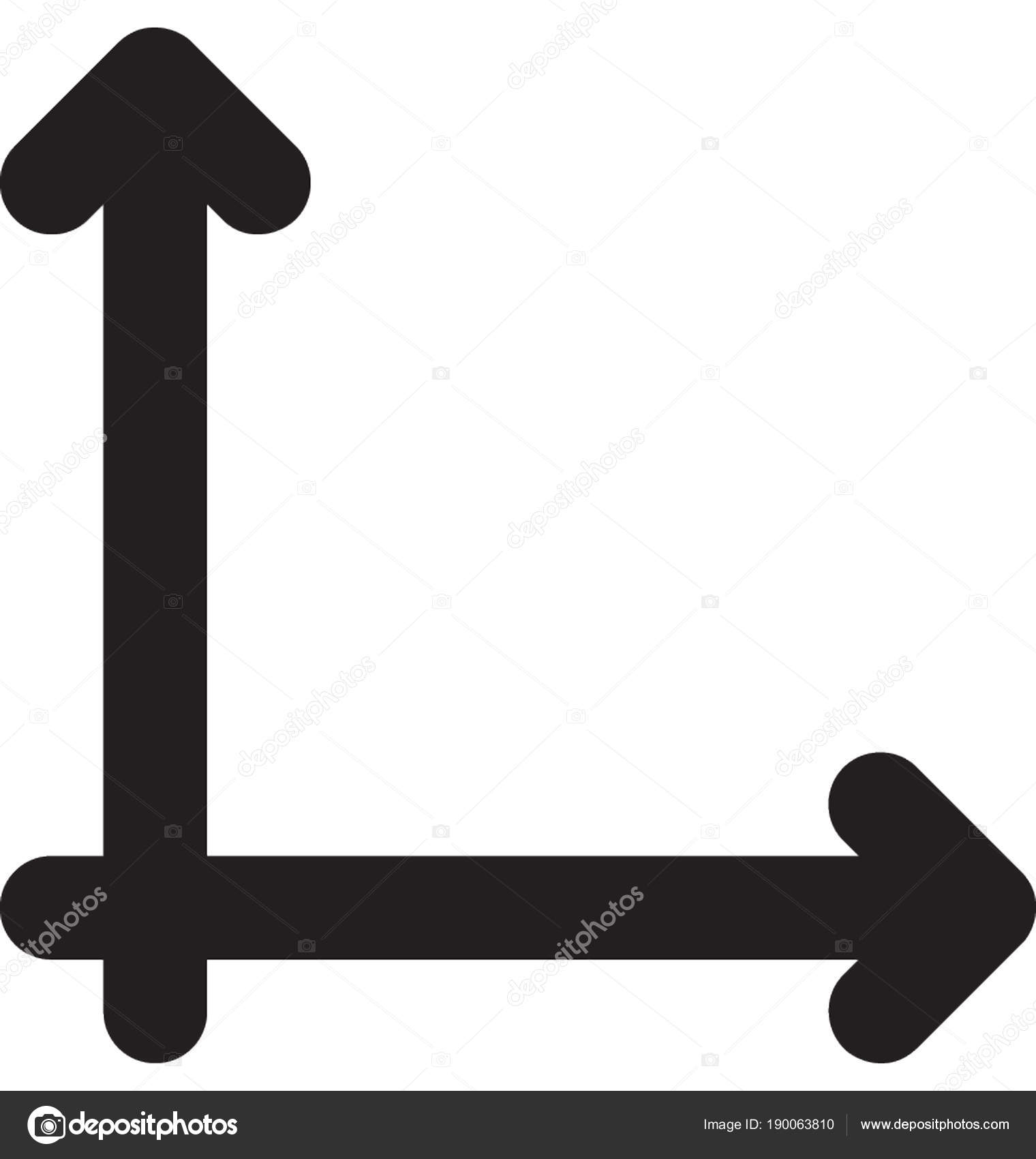 Dimensions Vector Line Icon Stock Vector Image by ©prosymbols #190063810