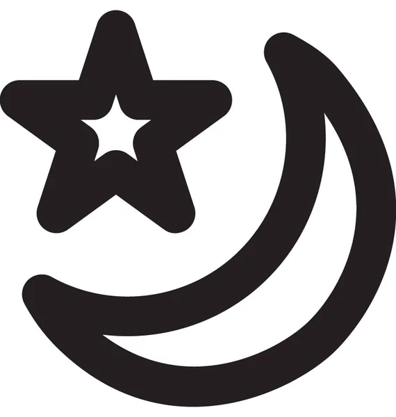 Logo desain bintang bulan Vektor Stok, Ilustrasi Logo desain bintang ...