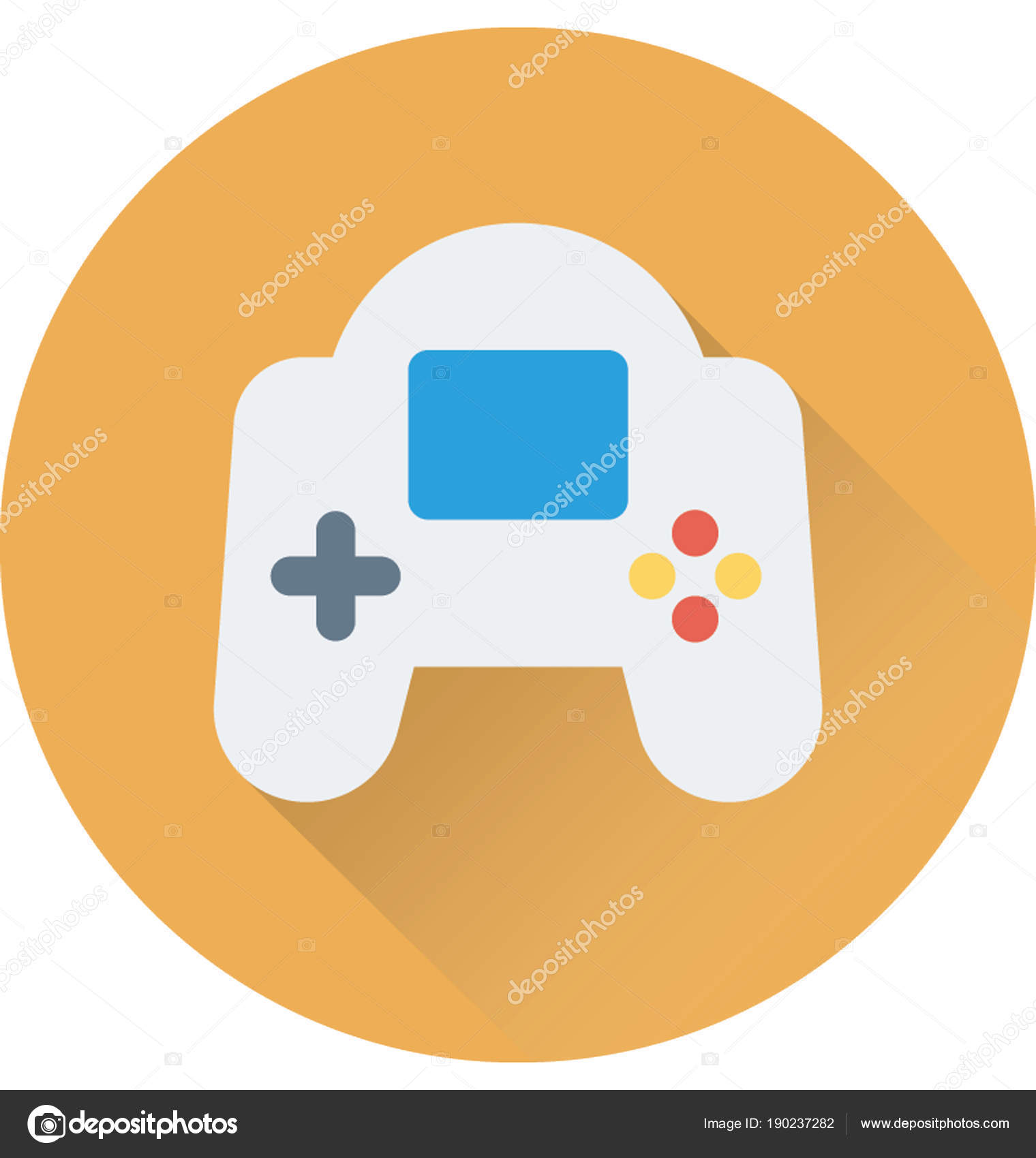 Gameboy Flat Vector Icono Vector de stock #190237282 de ©prosymbols