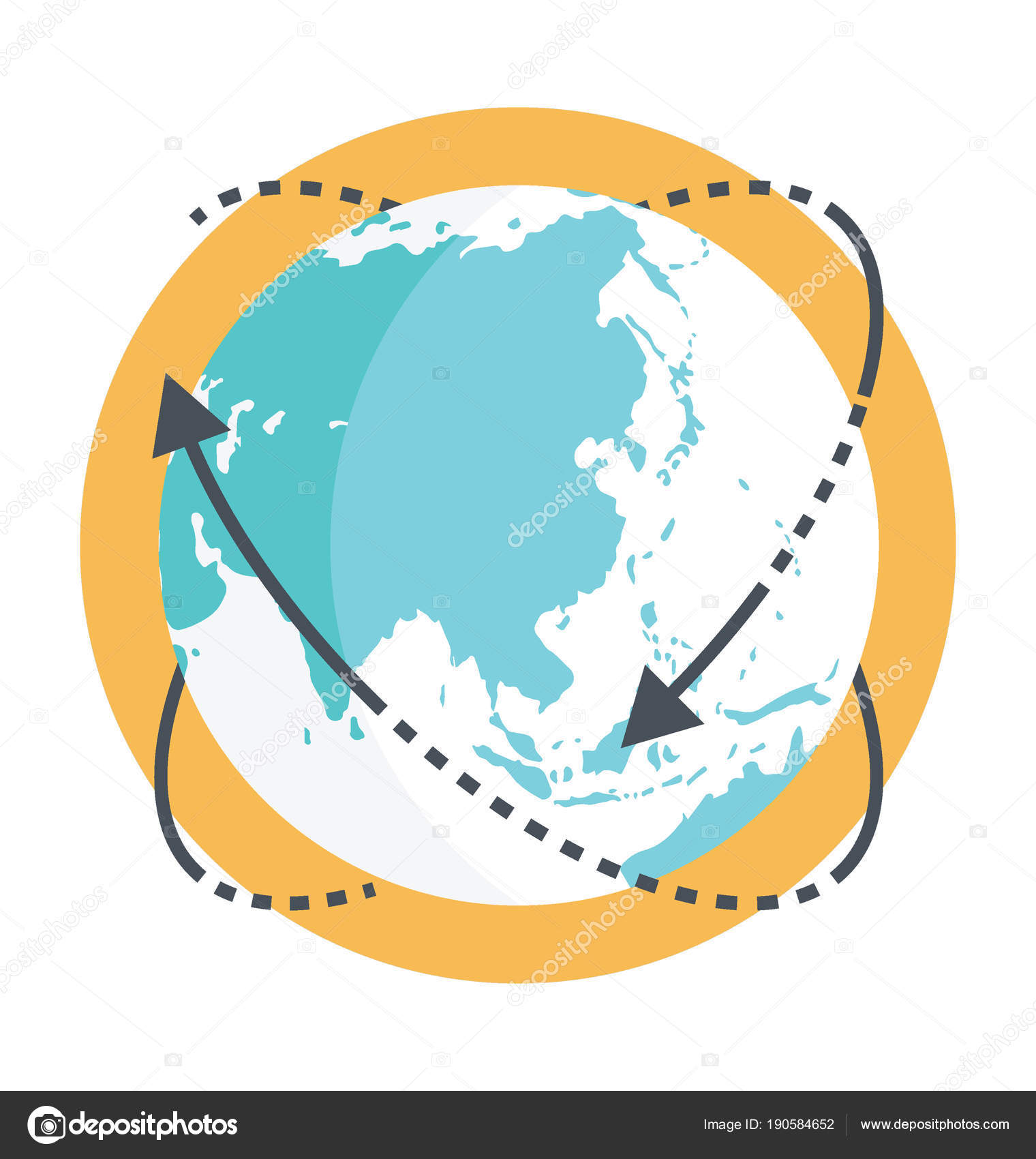 Flat Icon World Technology Stock Vector Image by ©prosymbols #190584652