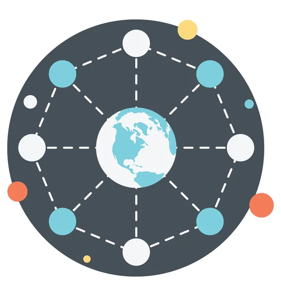 Globe Connections Symbolising Global Network Stock Vector by ...