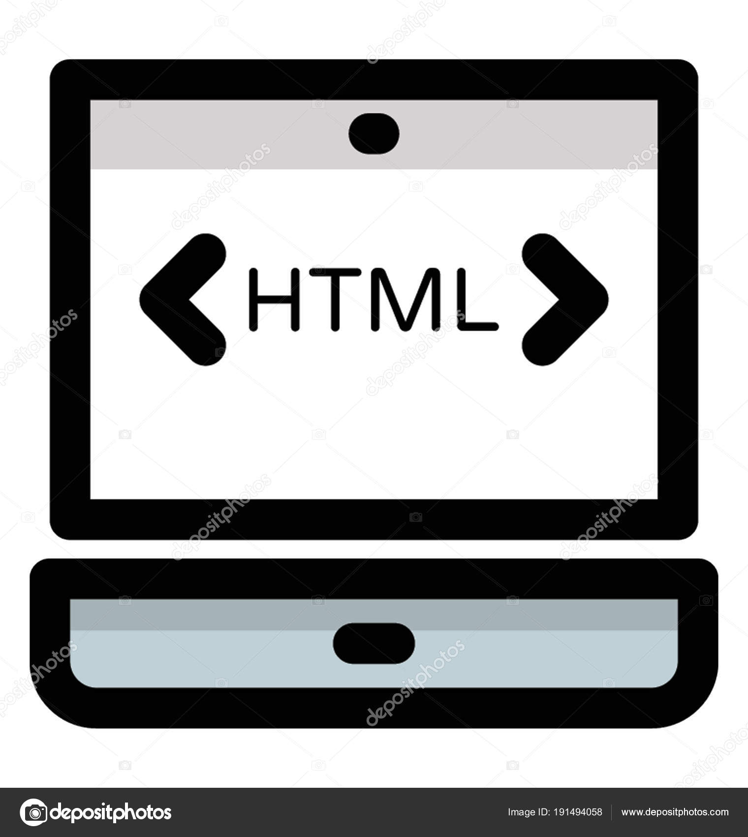 Vector Illustration Html Programming Language Stock Vector by ... Vector Illustration Html Programming Language Stock Vector by ...