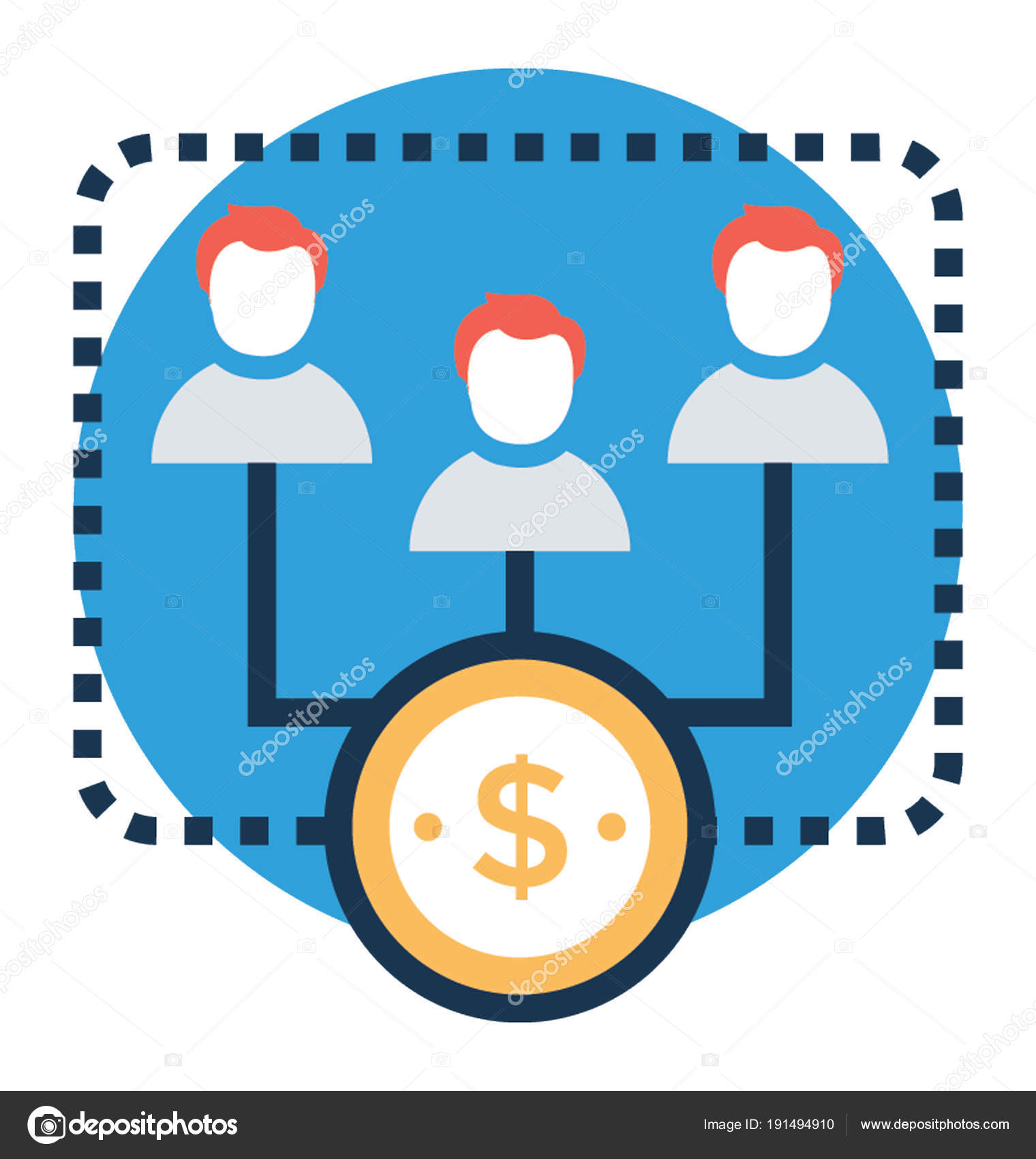 Employee Wages Staff Payroll Vector Icon — Stock Vector © prosymbols ...