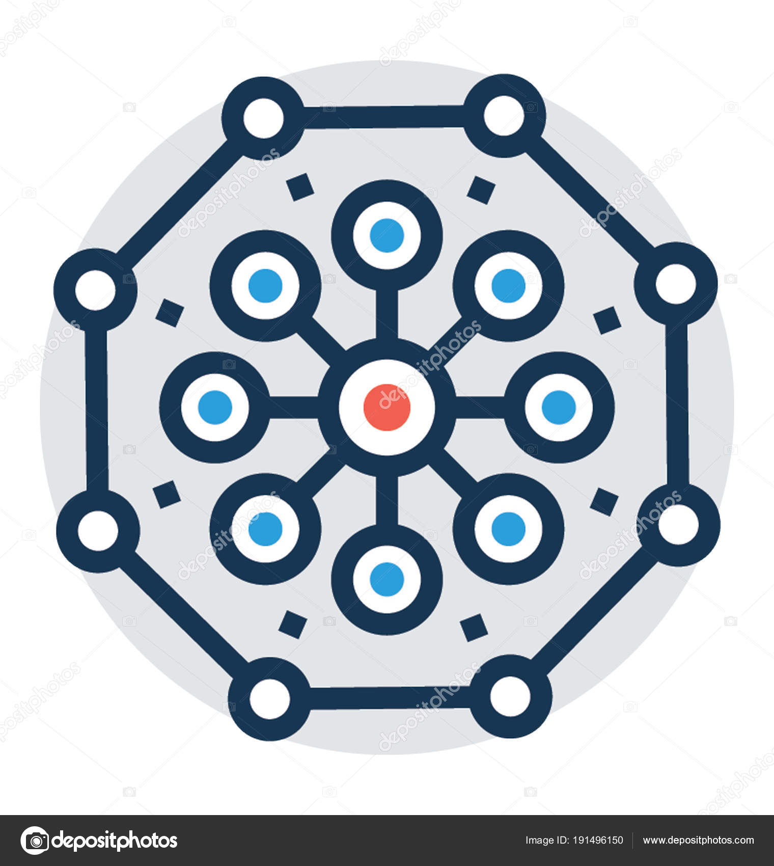 Flat Vector Illustration Chemical Bonding Stock Vector Image by ...