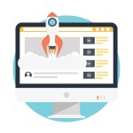 Website Launch Vector Flat Illustration Stock Vector Image by ...