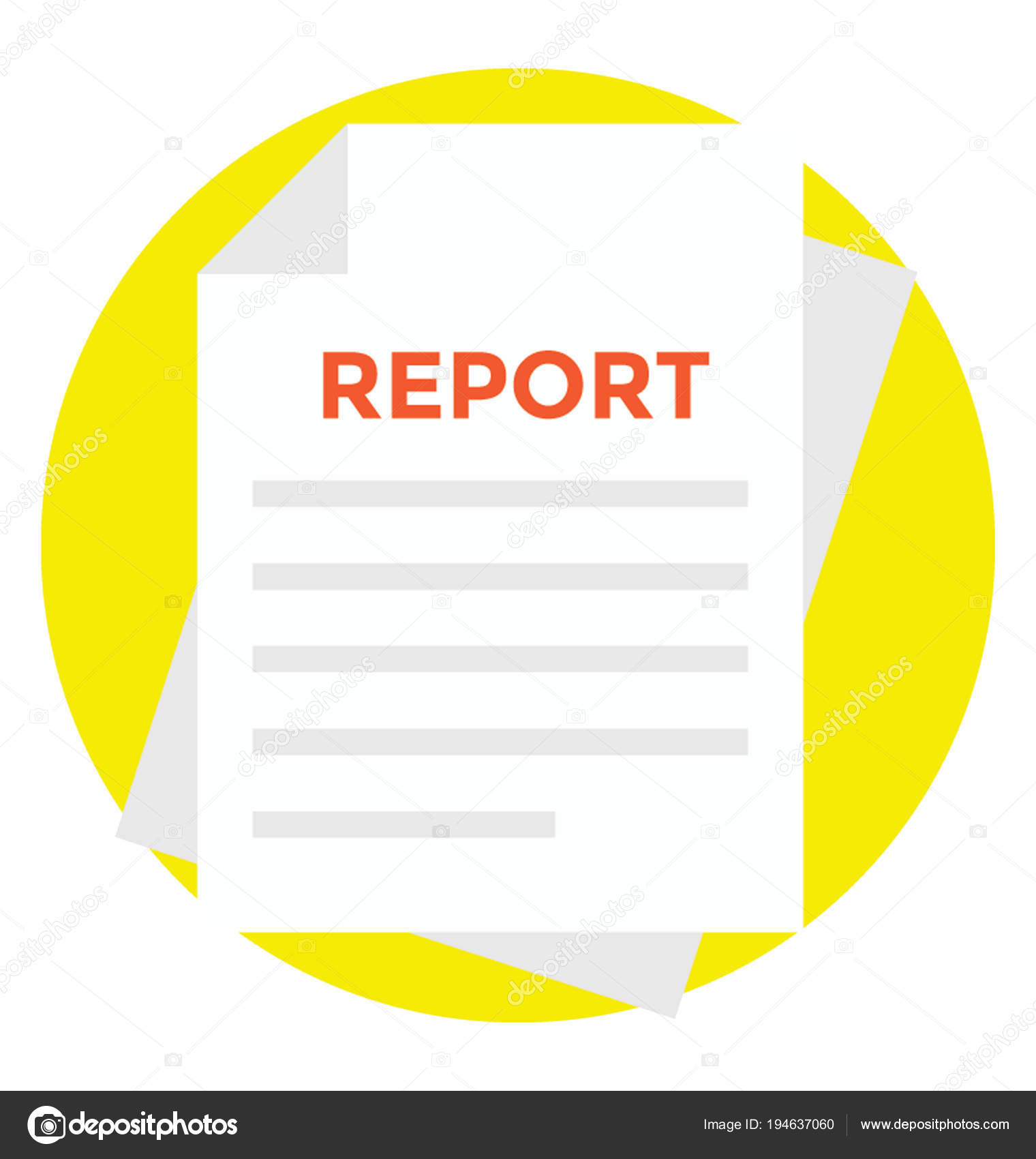 Report Icon Flat