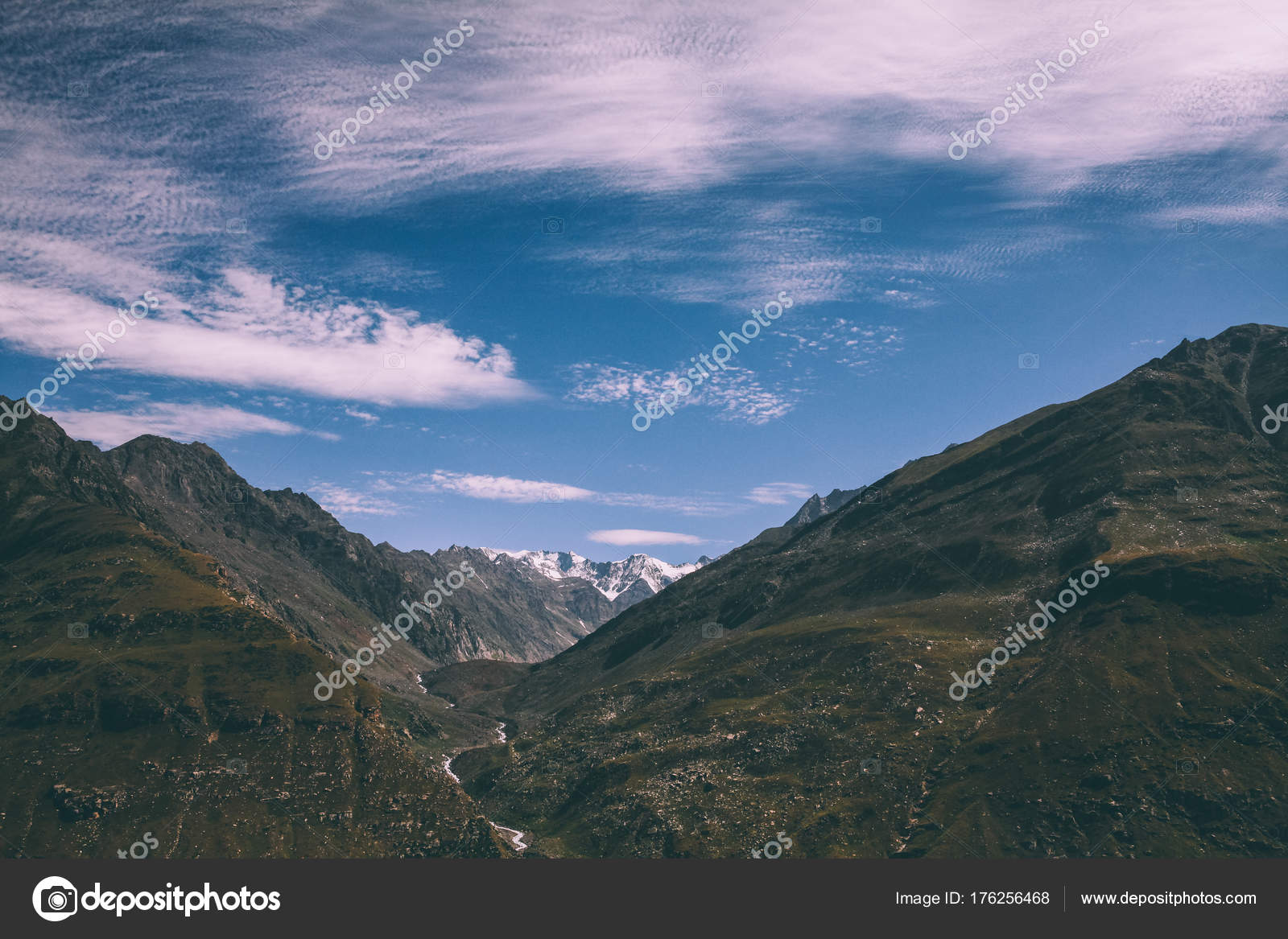 Beautiful Scenic Mountain Landscape Indian Himalayas Rohtang Pass ...