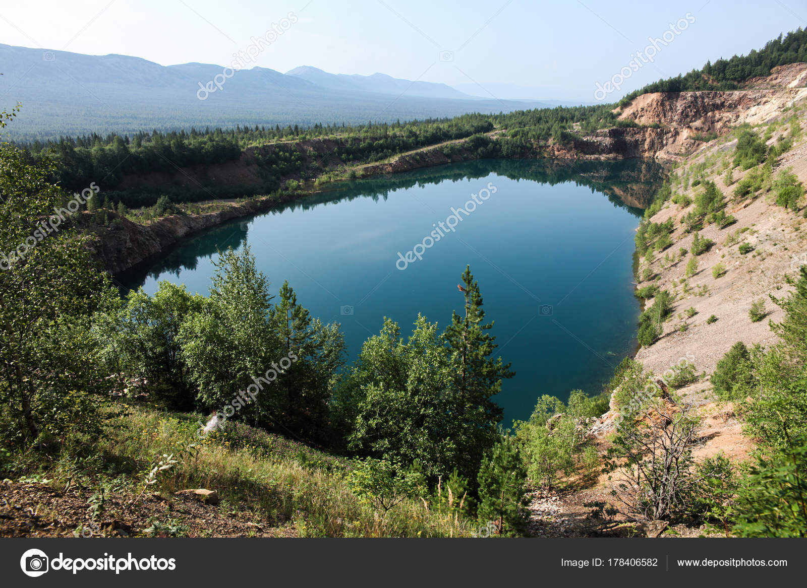 Beautiful Landscape View Mountains Lake Altai Russia — Stock Photo ...