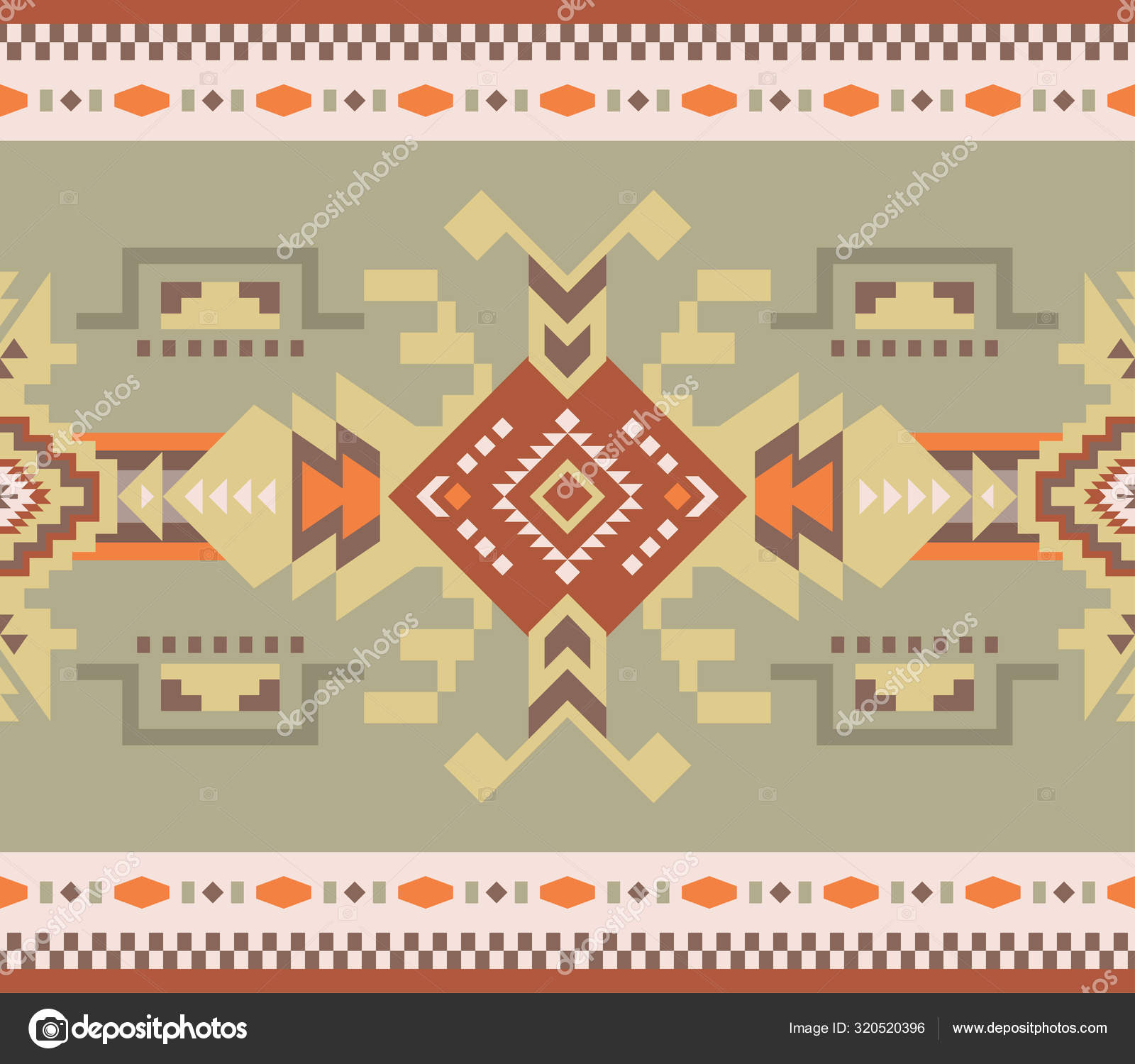 Native Southwest American, Aztec, Navajo seamless pattern. Triba Stock ...