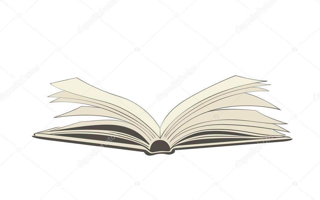Disegnare un libro aperto - Grafica Vettoriale © PanaceaDoll 134363852 ...