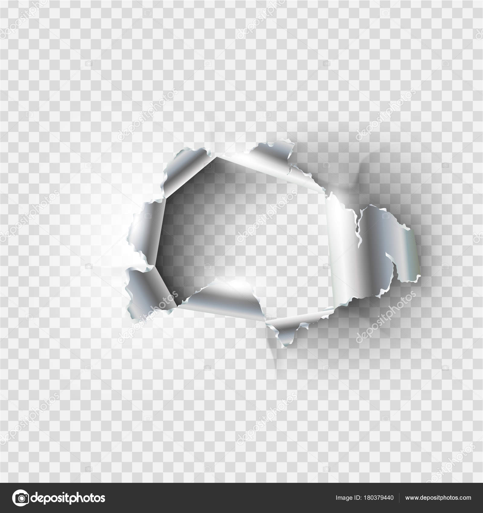 Ragged Hole torn in ripped metal Stock Vector Image by ©PanaceaDoll ...