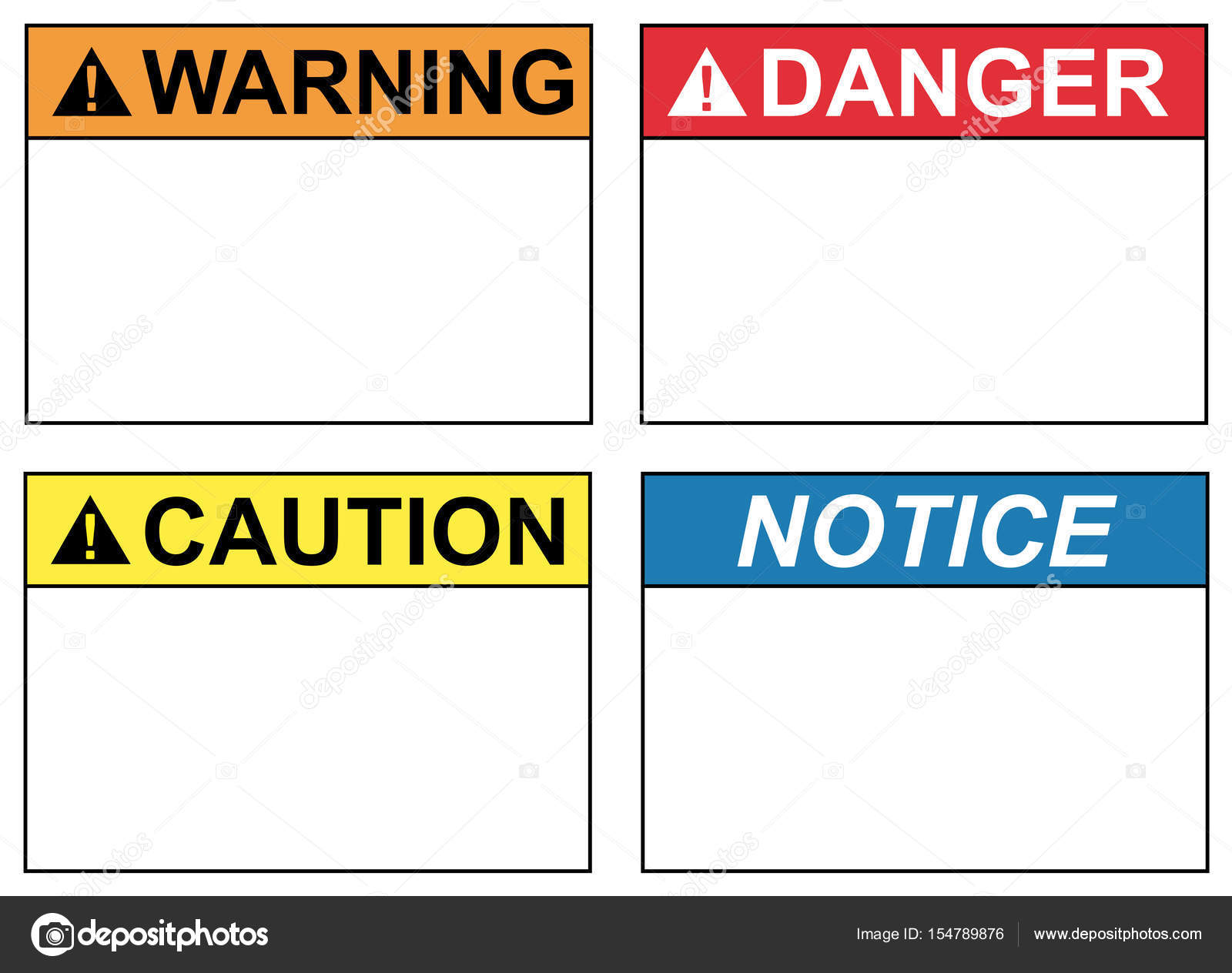 Set of safety labels Stock Vector Image by ©agetanov #154789876