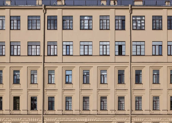 Vintage Architecture Classical Facade Building Front View Close — Stock ...