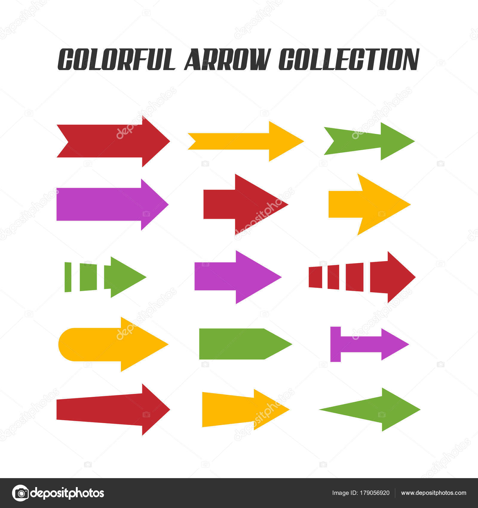 Arrow Symbol Icons Vector Eps Stock Vector by ©arsyadnote 179056920