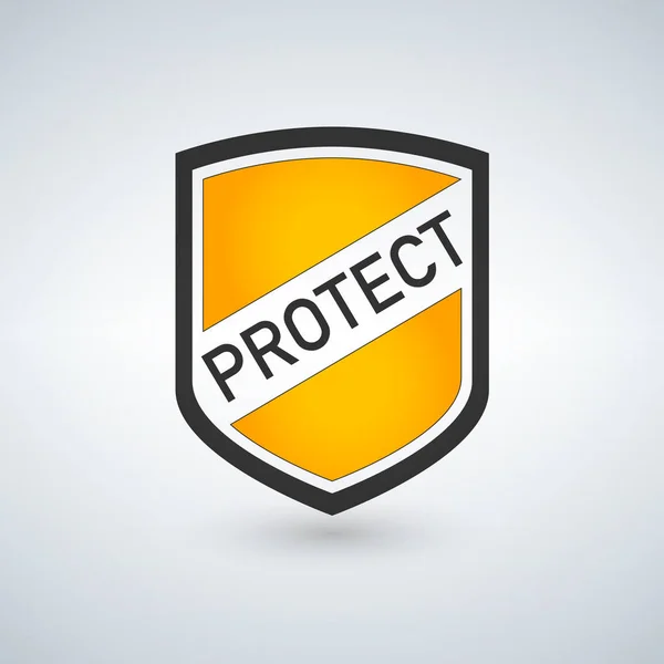 Cyber security shield icon or logo. binary digital circles and lock ...