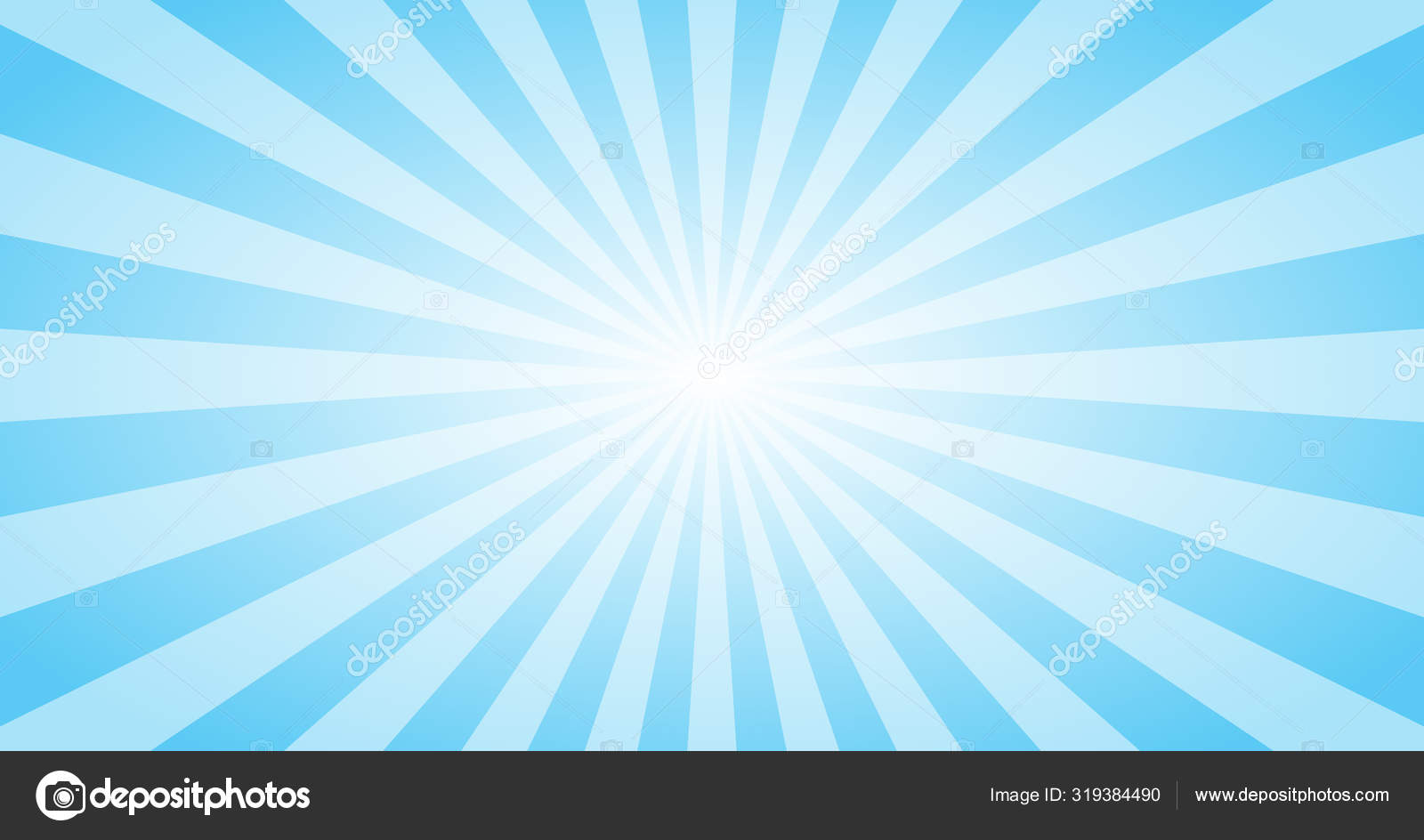 Abstract Blue Sun rays vector background. Summer sunny 4K design. Stock ...