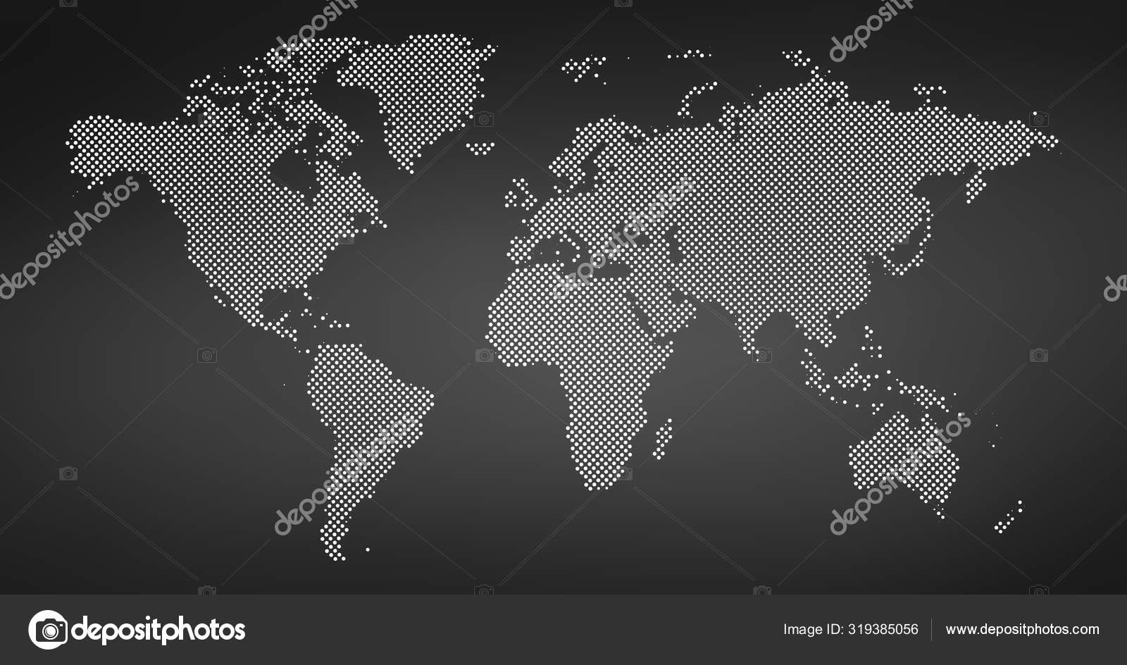 World Map Flat Design