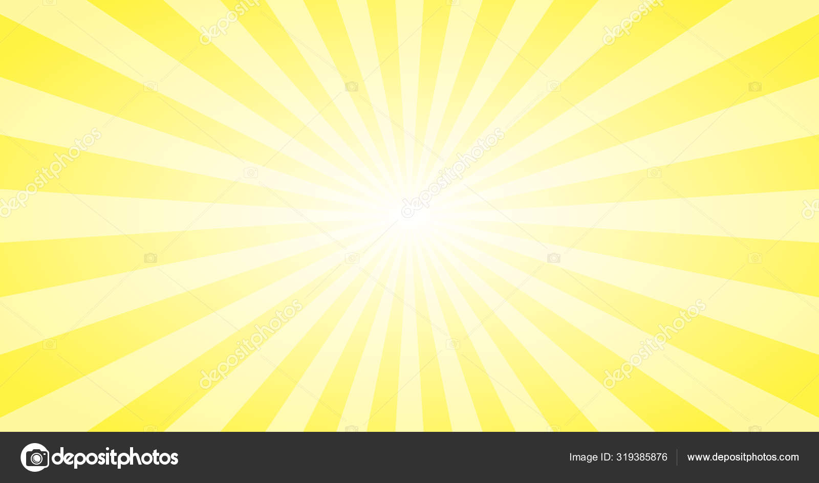 Abstract Yellow Sun rays vector background. Summer sunny 4K design ...