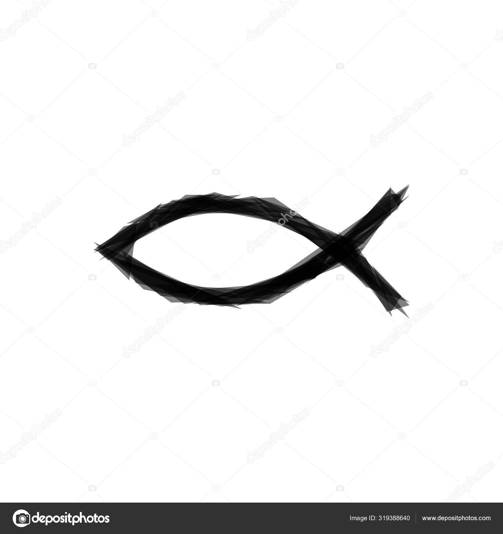 Christian Fish Symbol Clip Art Outline Of A Christian Fish Symbol