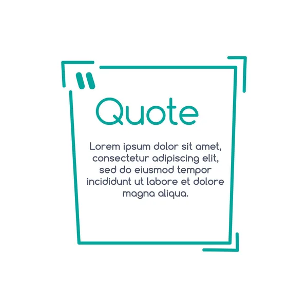 Innovative vector quotation template in quotes. Creative vector banner ...
