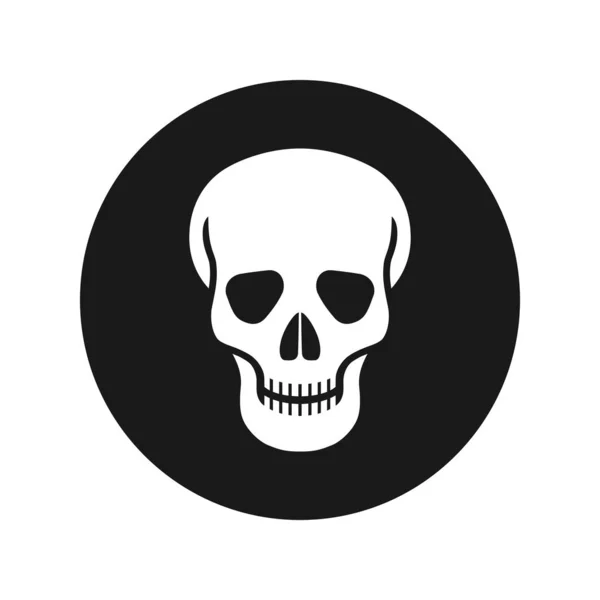 Mortal Symbol Skull Bones Isolated White Background Abstract Sign ...