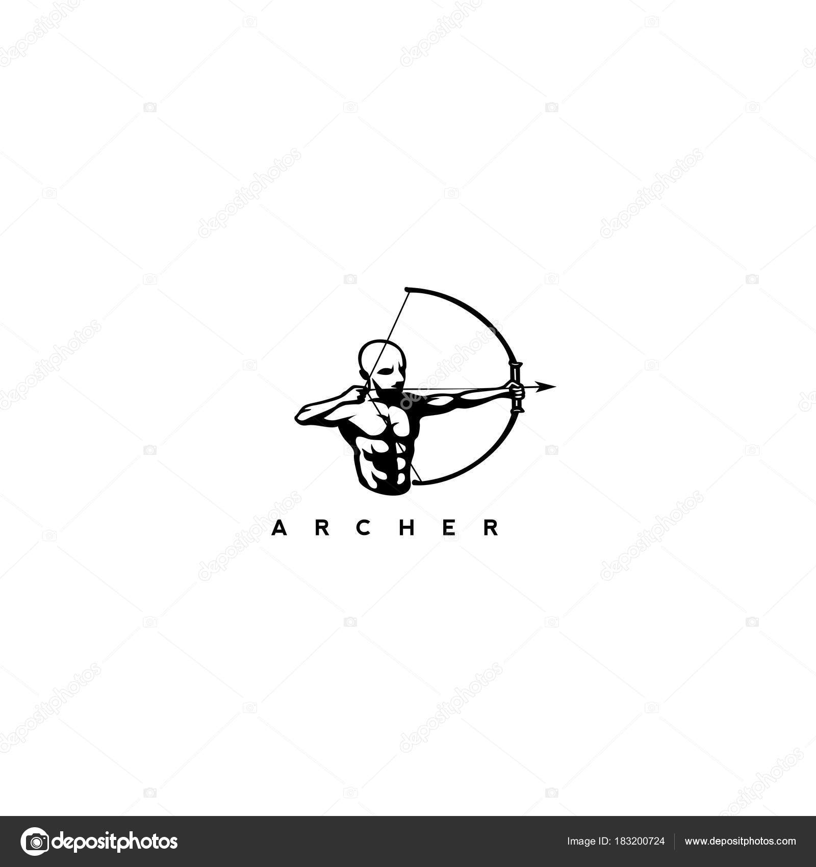 A man with bow and arrow vector illustration design. Stock Vector Image ...