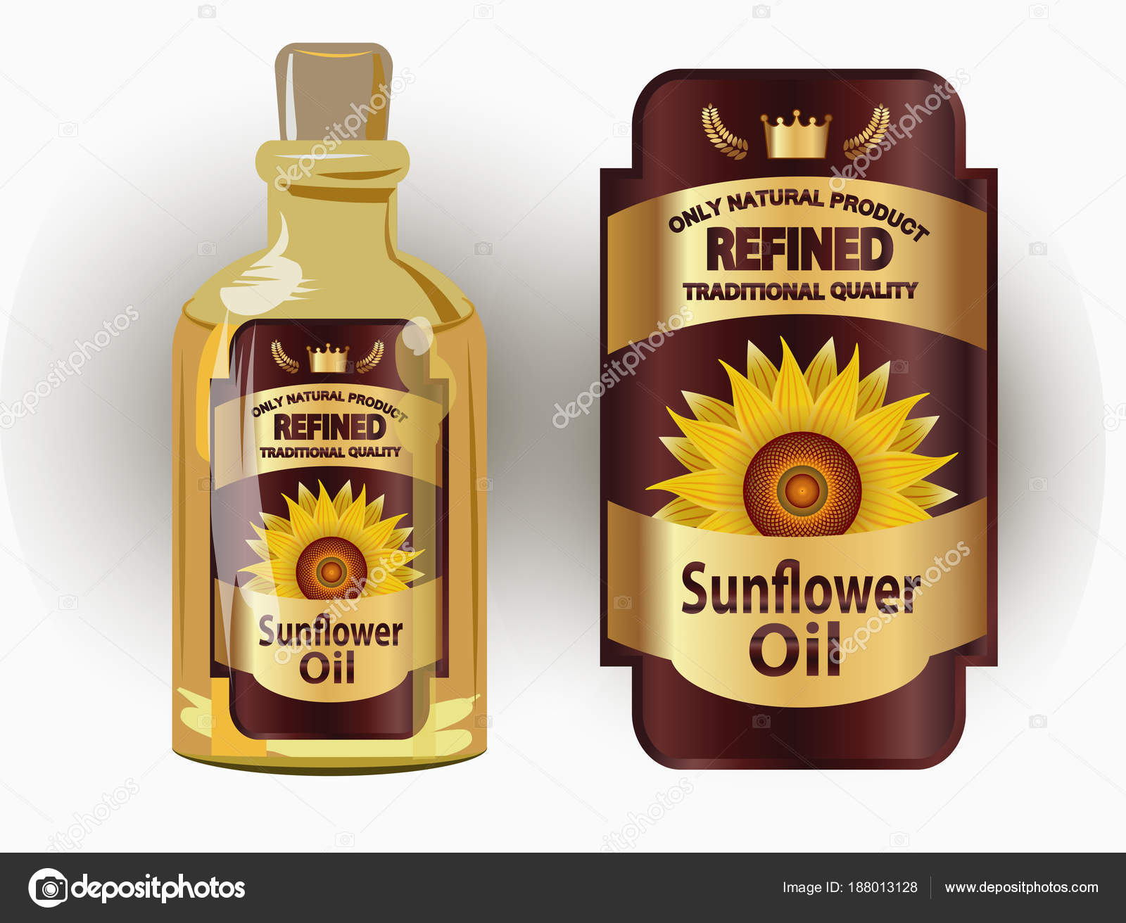 Sunflower Oil Label Design