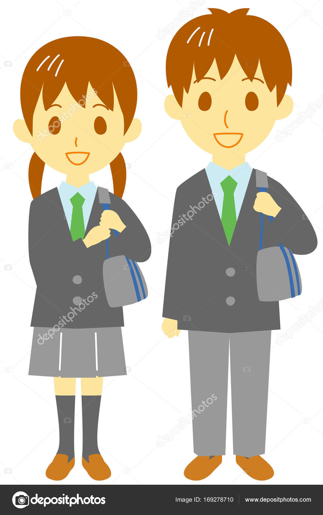 High school students Stock Illustration by ©niow #169278710