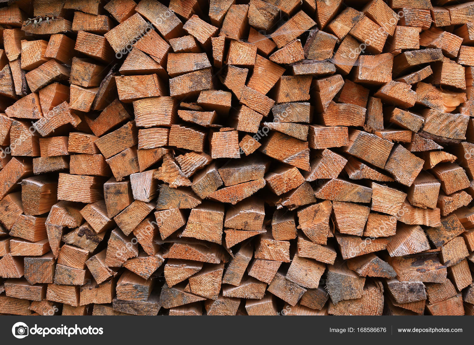 Large stack of firewood. Close-up wood textures. Stock Photo by ...