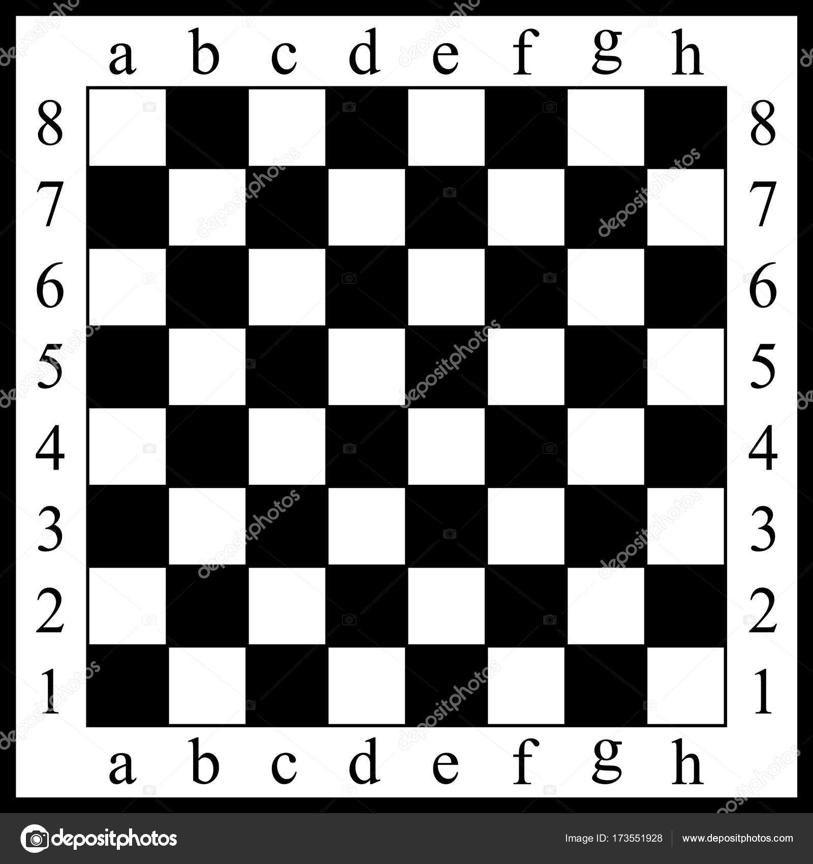 Vector illustration of a chessboard. White and black cells. Stock ...