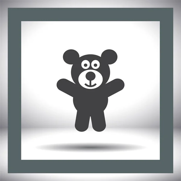 Teddy bear simple icon — Stock Vector © quka #145241067