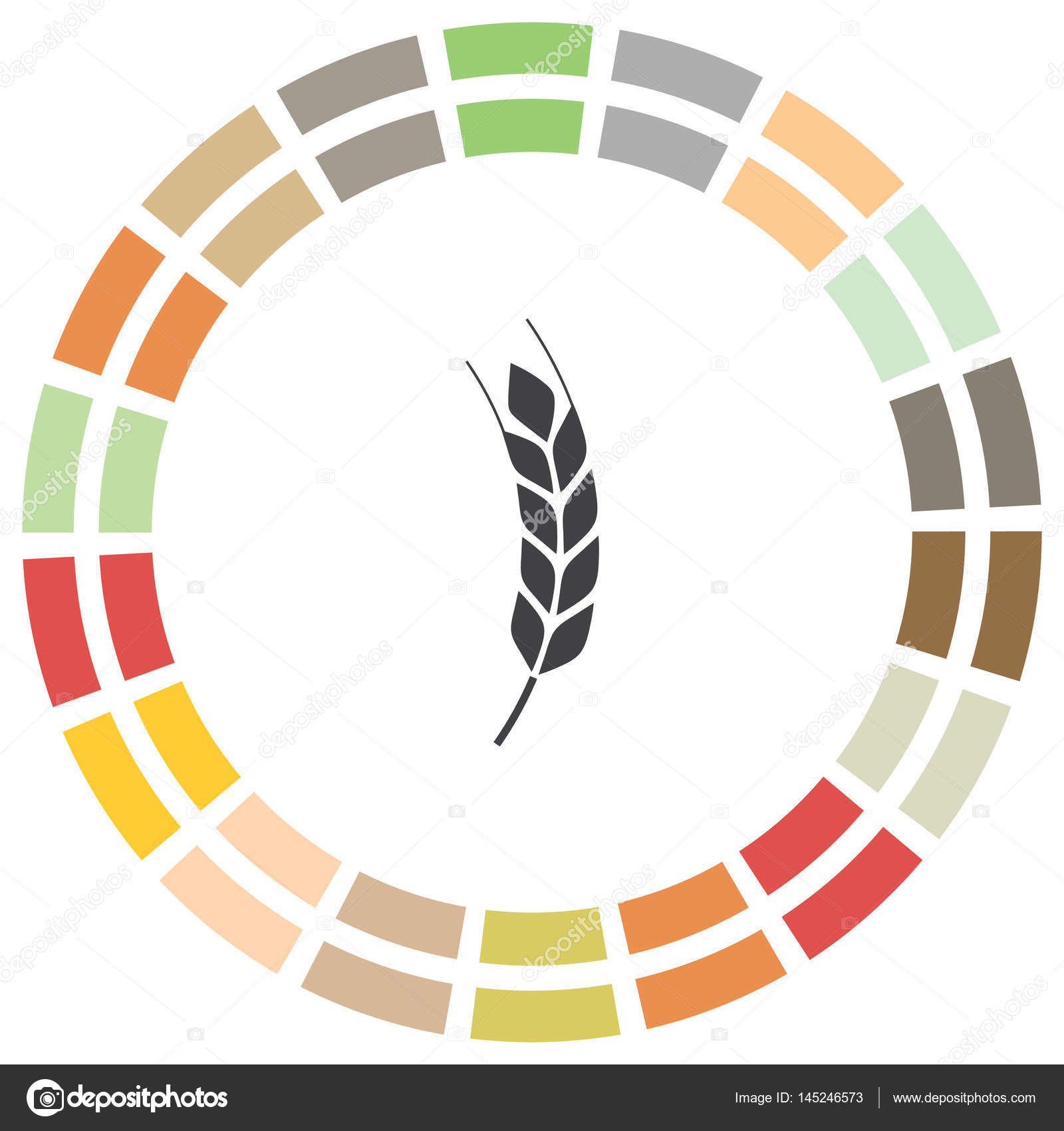 Organic whole grain sign — Stock Vector © quka #145246573