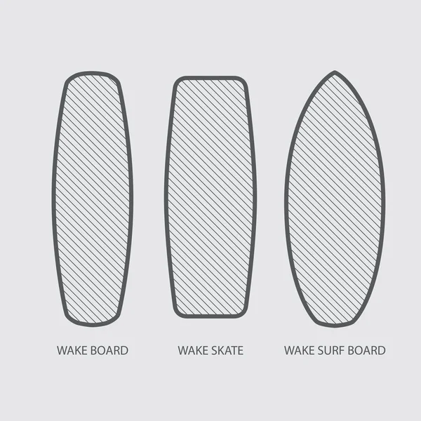 Wake board equipment Vector Art Stock Images | Depositphotos